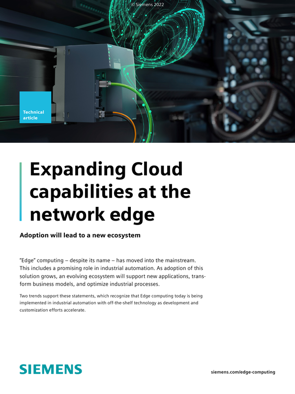 Technical Article: Expanding Cloud capabilities at the network edge