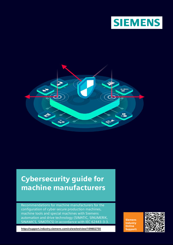 Cybersecurity guide for machine manufacturers