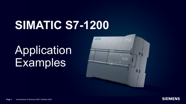 Explore our SIMATIC S7-1200 applications!