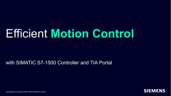 Implement innovative motion control solutions - Use case examples