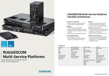 Brochure: RUGGEDCOM Multi-Service Platforms
