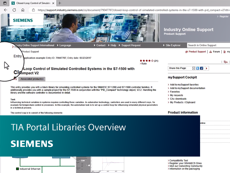 TIA Portal Libraries Overview