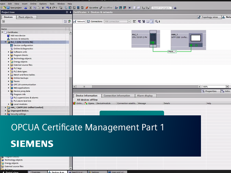 OPCUA Certificate Management Part 1