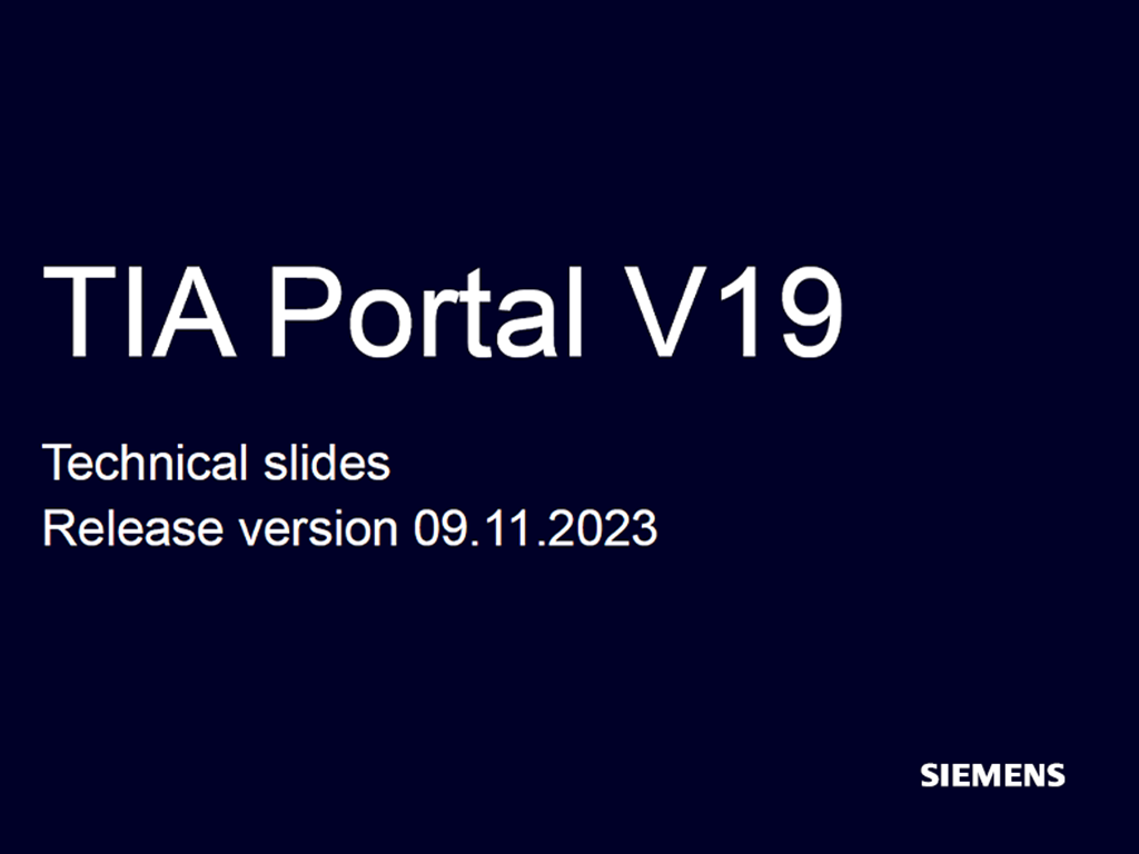 Tia Portal V19 Technical Info 