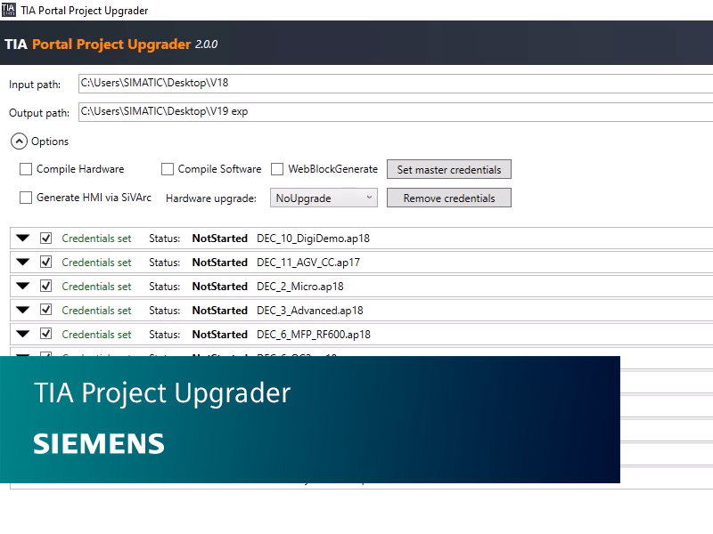 TIA Project Upgrader