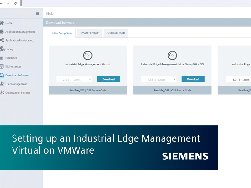 Setting up an Industrial Edge Management Virtual on VMWare